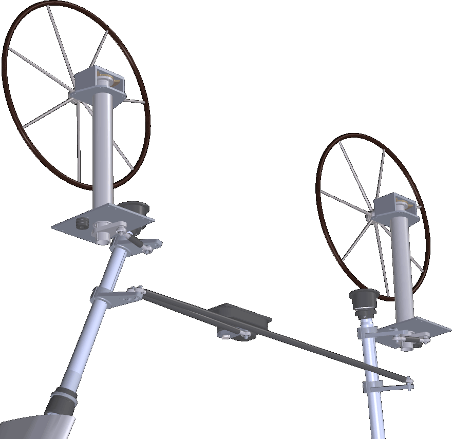 Examples of wheel steered boats